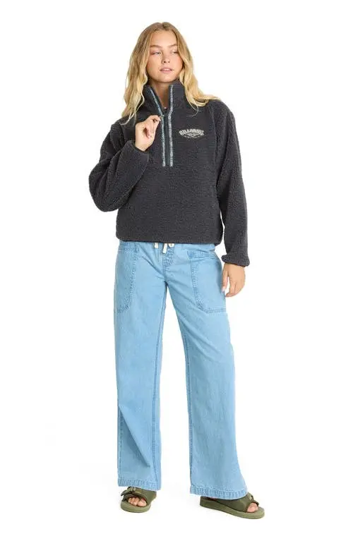 BILLABONG Horizon Quarter Zip High Pile Fleece Pullover