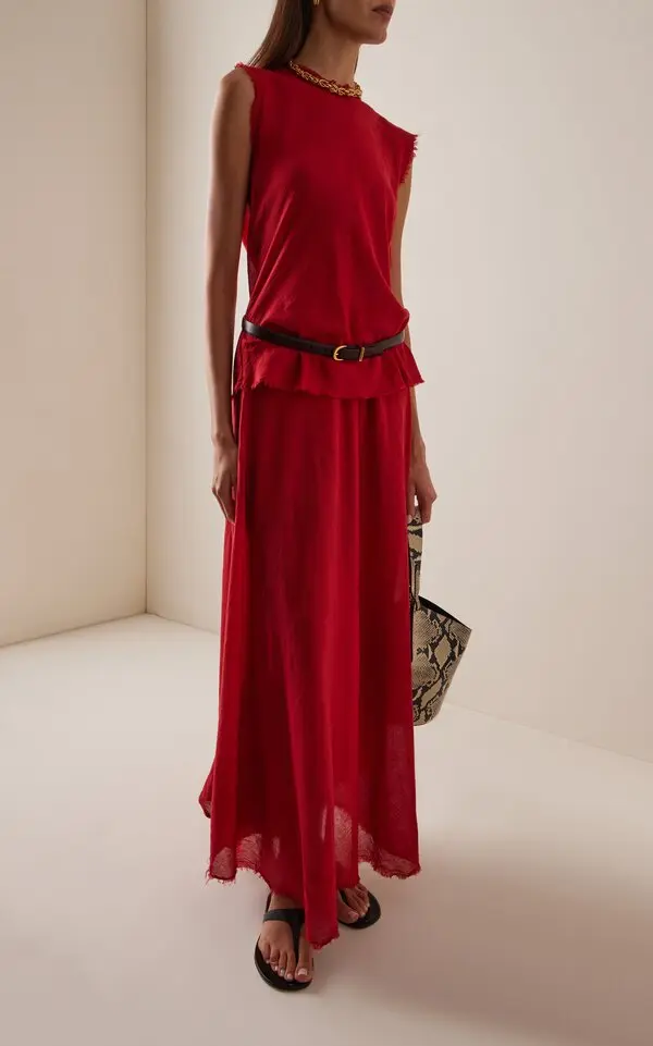 ALL THREE Elysia Gauze Maxi Skirt