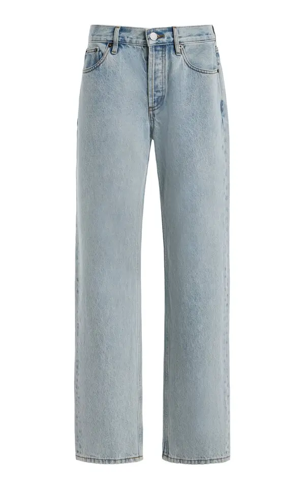 Still Here Life Rigid Mid-rise Straight-leg Jeans