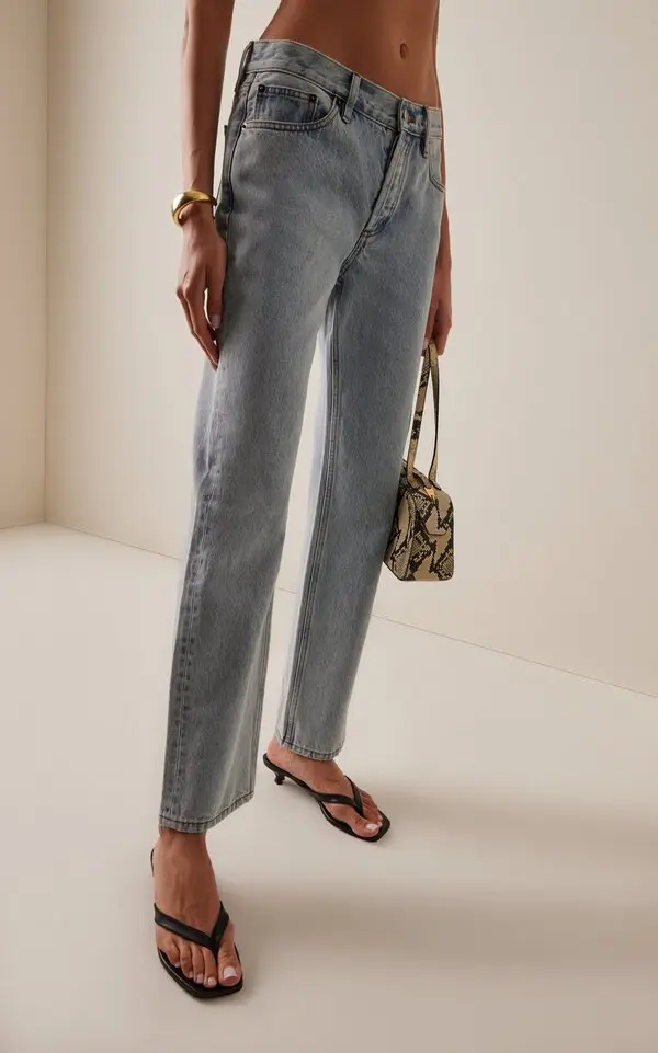 Still Here Life Rigid Mid-rise Straight-leg Jeans