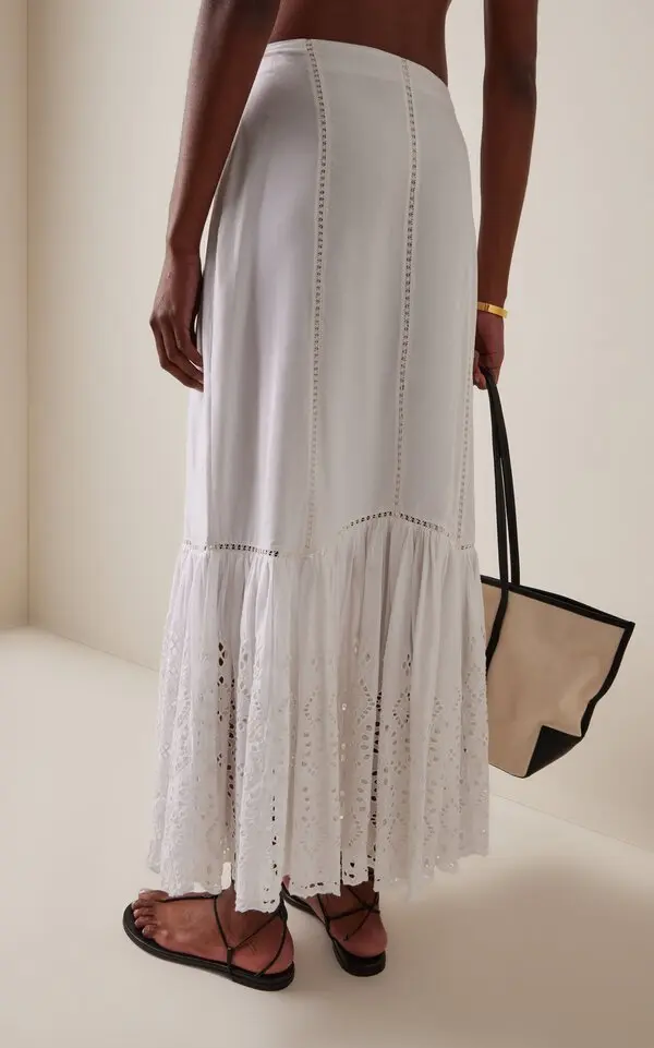 Merlette Adela Cotton Eyelet Skirt