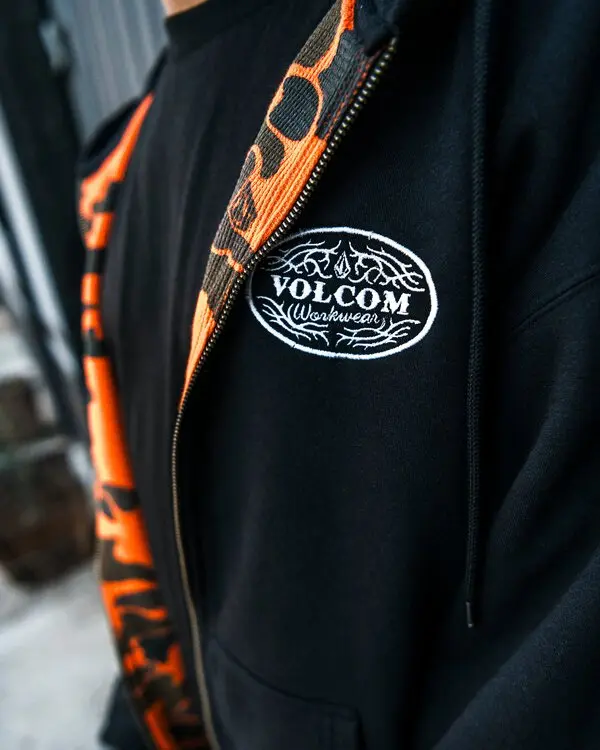 Volcom On The Hunt Workwear Zip Fleece Hoodie