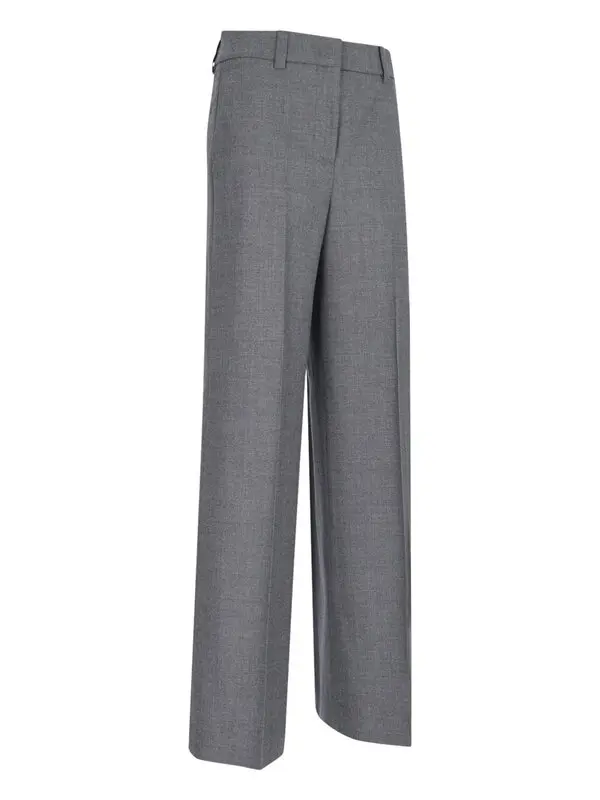 Incotex Neera" Wide Leg Virgin Wool Pants