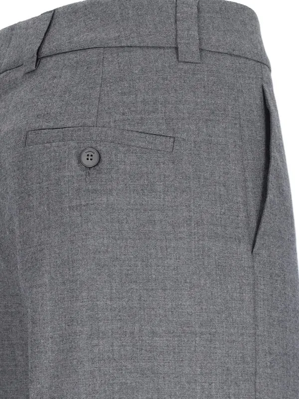 Incotex Neera" Wide Leg Virgin Wool Pants