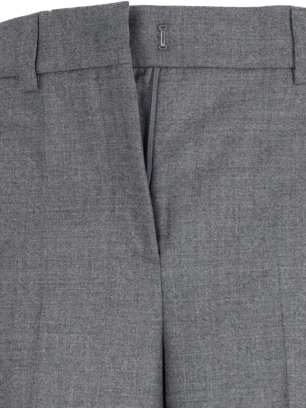 Incotex Neera" Wide Leg Virgin Wool Pants