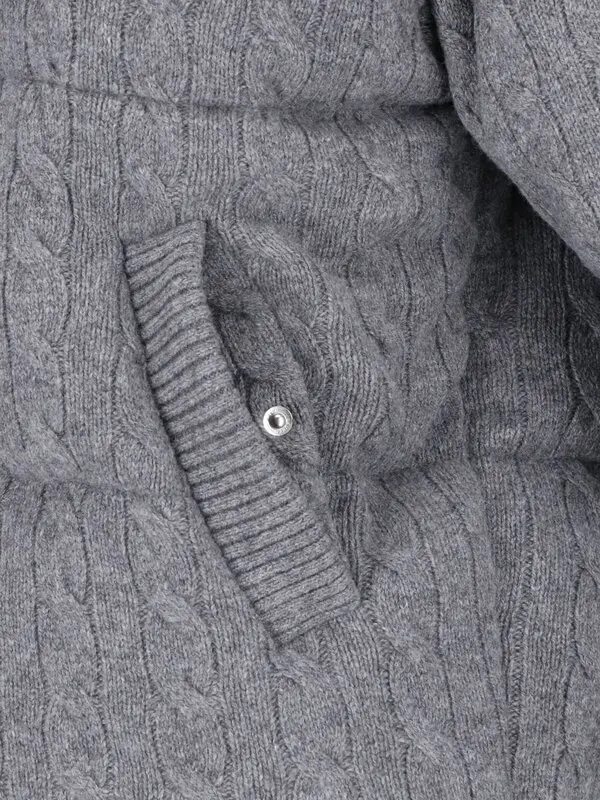 Polo Ralph Lauren Down Jacket In Wool And Cashmere