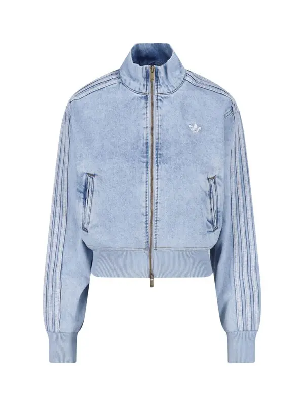 Adidas Firebird" Zip Jacket - Light Blue