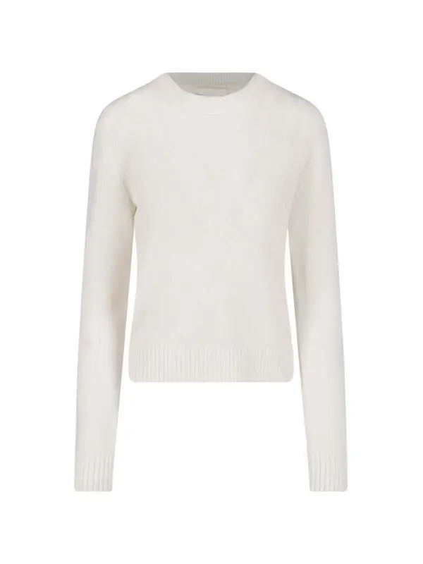 LISA YANG Mable" Cashmere Crew Neck Sweater - White