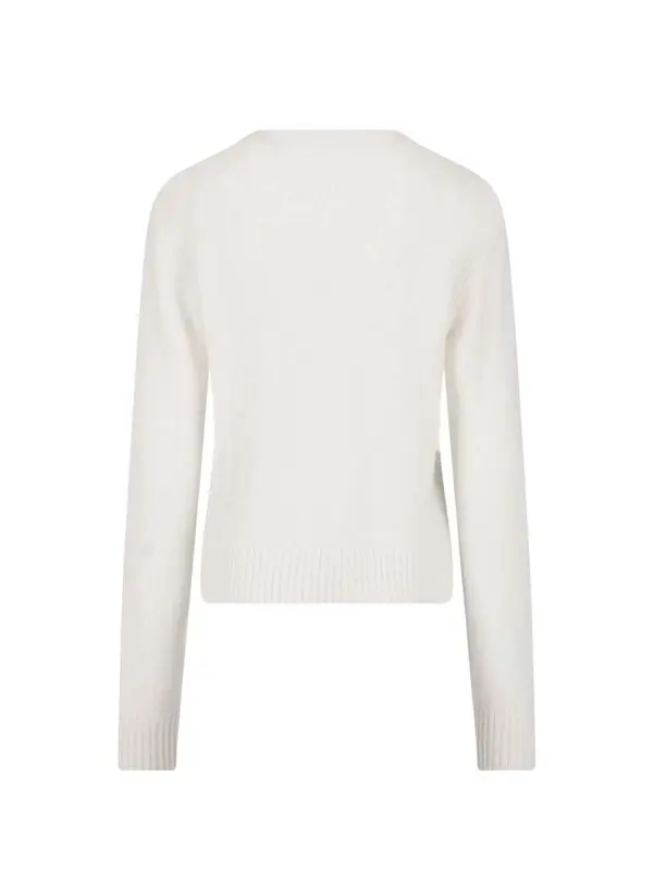 LISA YANG Mable" Cashmere Crew Neck Sweater - White