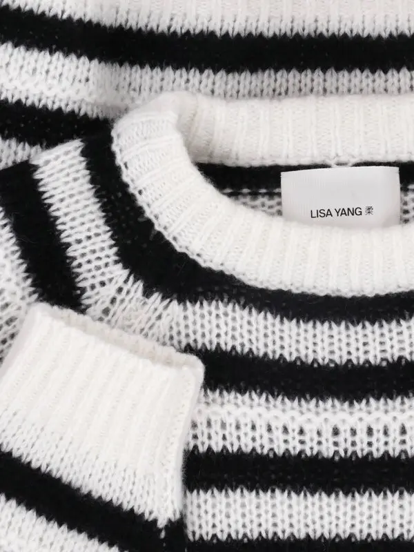 LISA YANG Striped Cashmere Sweater