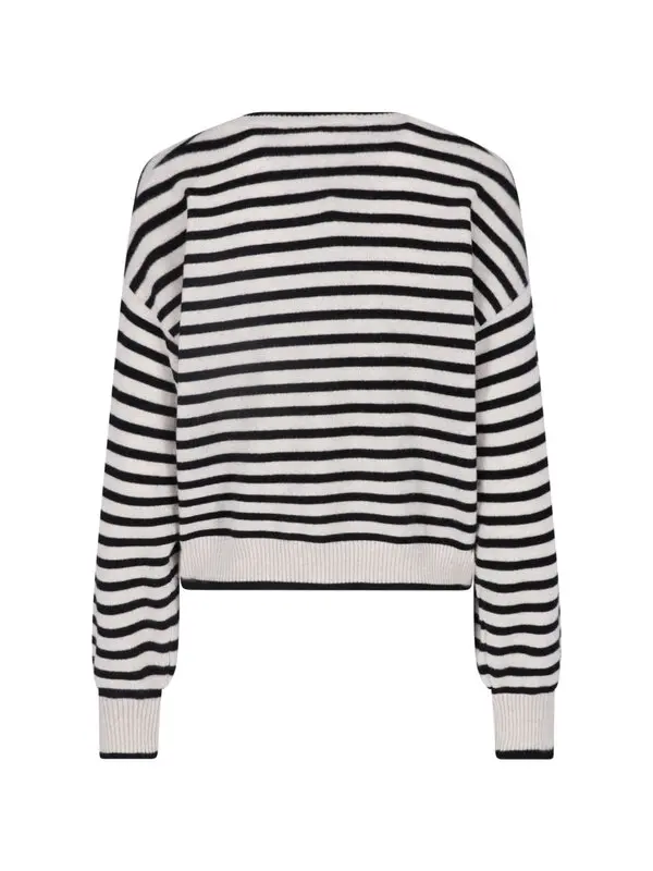 LISA YANG Striped Cashmere Cardigan
