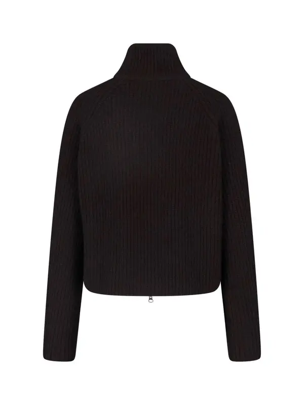 LISA YANG Cashmere Zip Cardigan - Brown