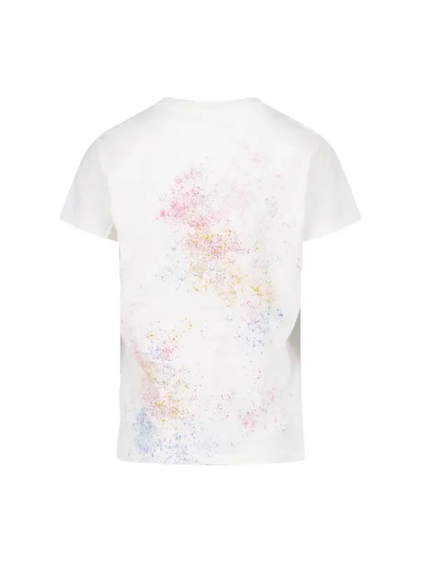 MOTHER Boxy Goodie Goodie" Printed Cotton T-shirt - White