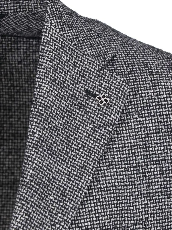 Tagliatore Single-breasted Blazer In Wool Blend