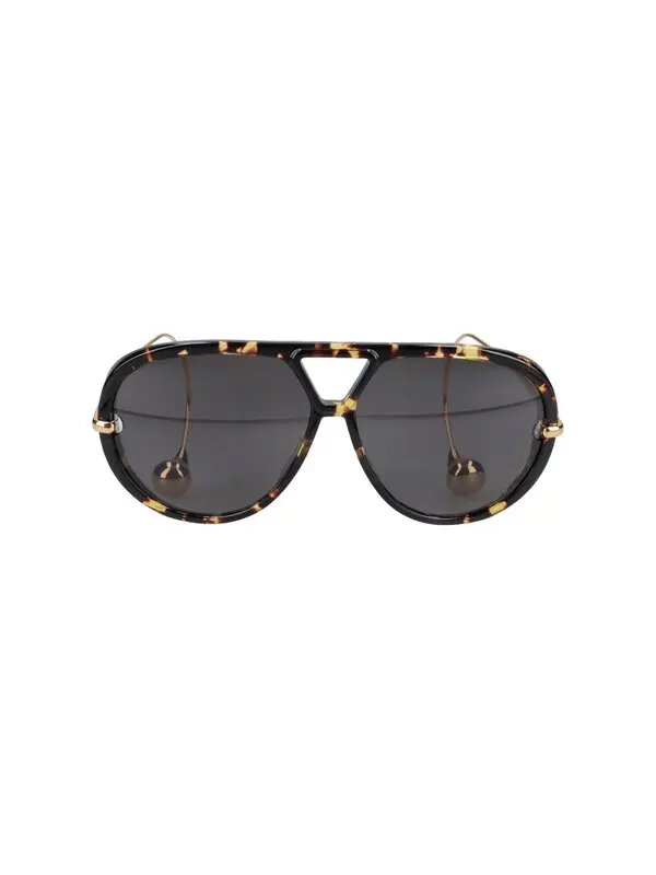Bottega Veneta Aviator Sunglasses "drop - Brown