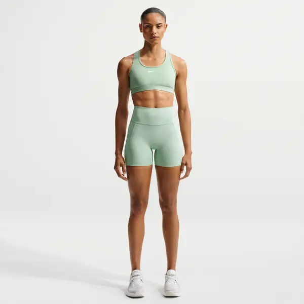 Nike Universa High-waisted 5" Biker Shorts With No Front Seam - Green