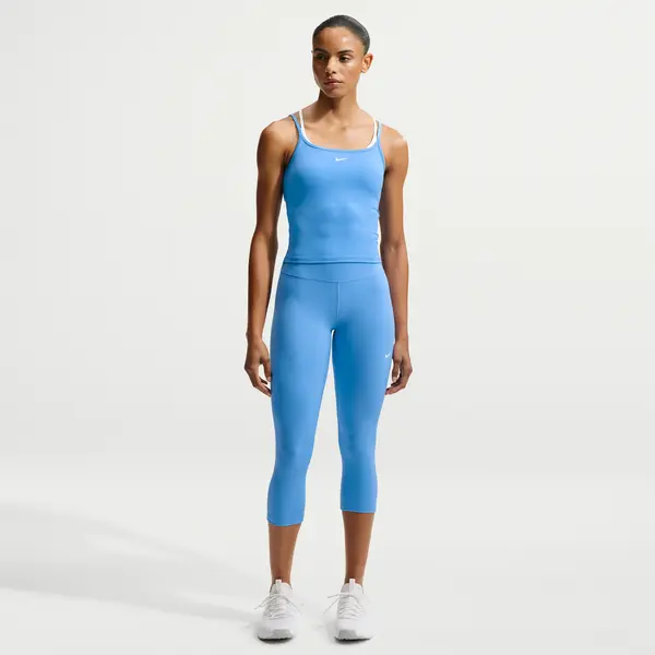 Nike One High-waisted Crop Leggings - Blue
