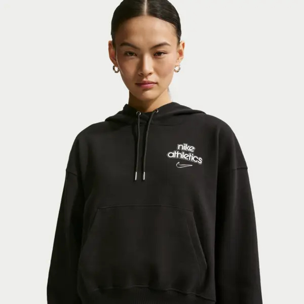 Nike Phoenix Fleece Pull-over Hoodie - Black