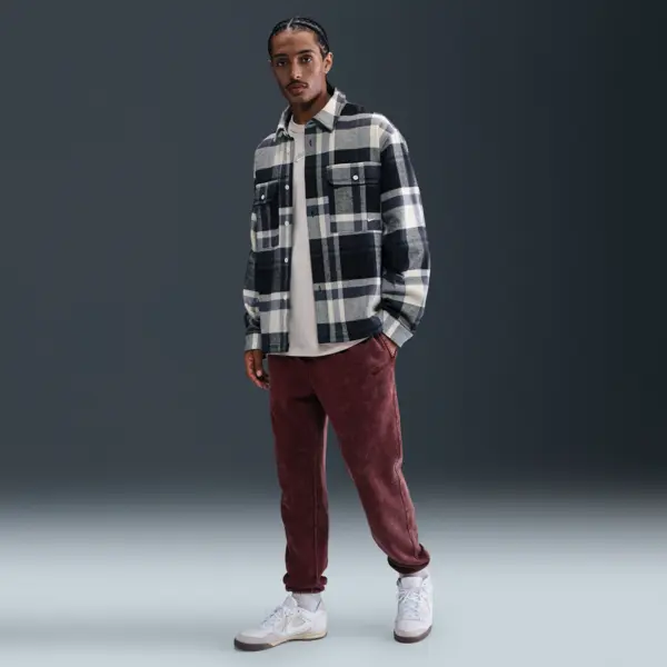 Nike Sportswear Club Washed Cuffed Fleece Pants - Red