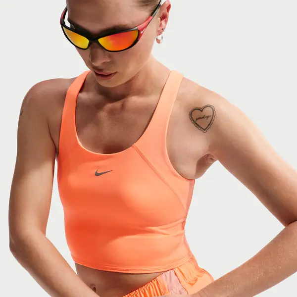 Nike Tempo Medium-support Cropped Sports Bra Tank Top
