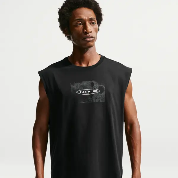 Nike Loose Sleeveless Running T-shirt - Black
