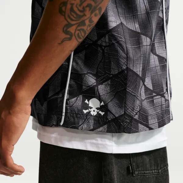 Nike Sb Mad 90 Pack "hypervenom" Sb Dri-fit Bowler Short-sleeve Shirt - Black