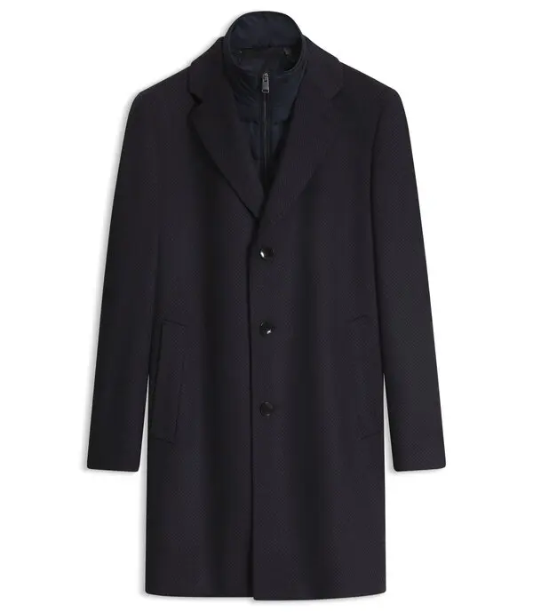BOSS One Slim-fit Coat In Wool And Cashmere