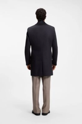 BOSS One Slim-fit Coat In Wool And Cashmere