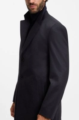 BOSS One Slim-fit Coat In Wool And Cashmere