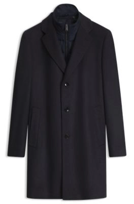 BOSS One Slim-fit Coat In Wool And Cashmere