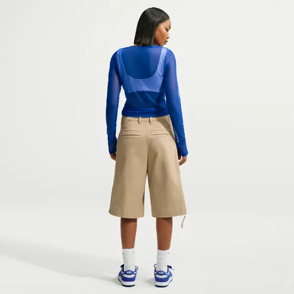 Nike Slim Long-sleeve Sheer Top - Blue