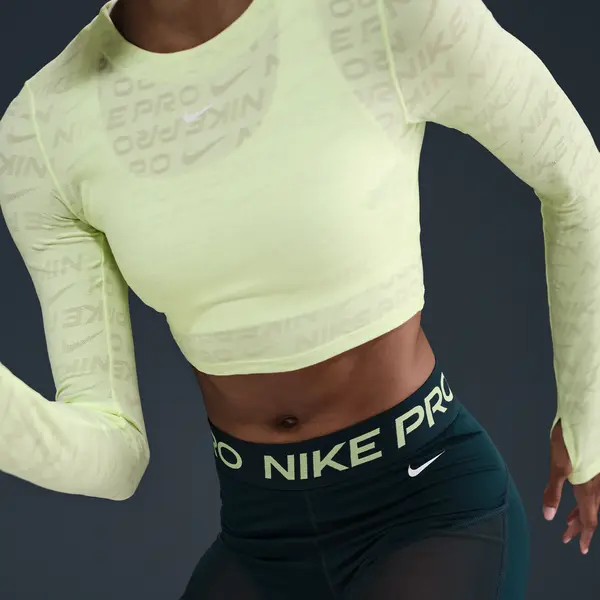 Nike Pro Mid-rise 3" Mesh-paneled Biker Shorts