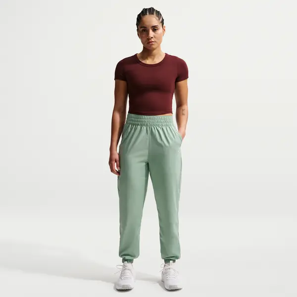 Nike Dri-fit High-waisted 7/8 Jogger Pants - Green