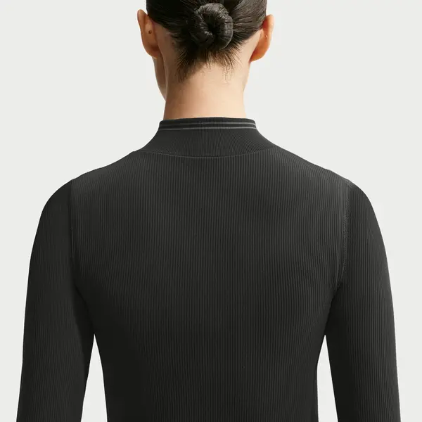 Nike Skims Ribbed Seamless Cropped Full-zip Jacket