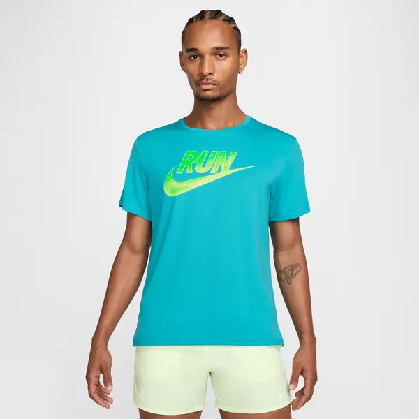 Nike Miler Run Energy Dri-fit Short-sleeve Running Top - Green