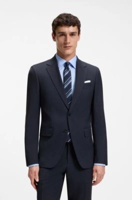 BOSS Two-piece Slim-fit Suit In Virgin Wool