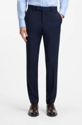 BOSS Two-piece Slim-fit Suit In Virgin Wool
