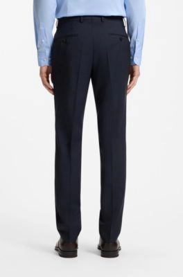 BOSS Two-piece Slim-fit Suit In Virgin Wool