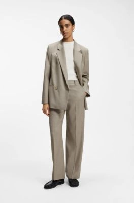 BOSS Regular-fit Blazer In Italian Virgin Wool With Stretch