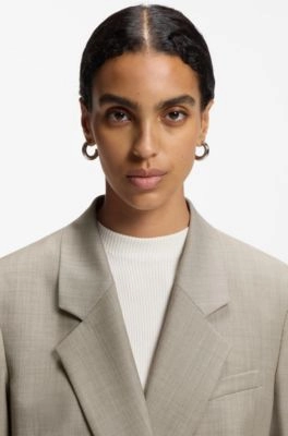 BOSS Regular-fit Blazer In Italian Virgin Wool With Stretch