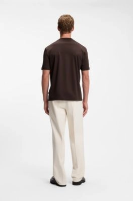 BOSS Cotton T-shirt With Double-b Monogram Badge