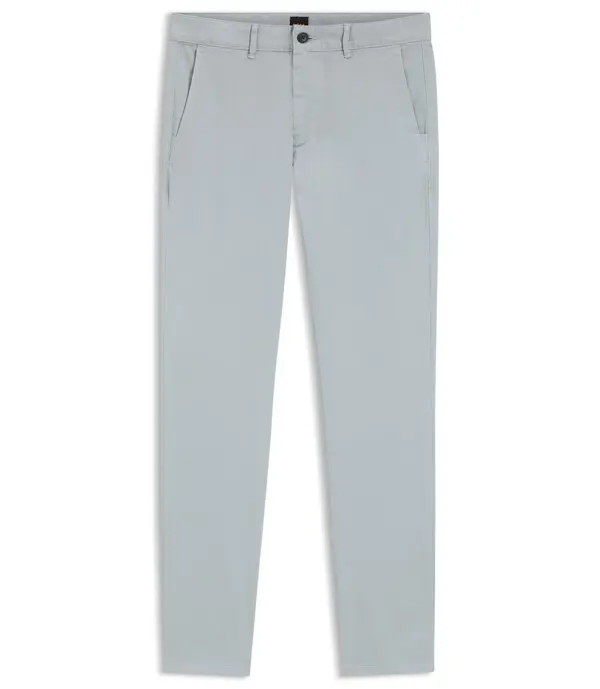 BOSS Slim-fit Pants In Overdyed Stretch Satin