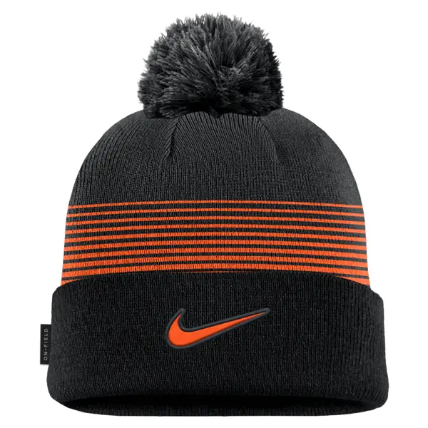 Nike Oregon State Sideline Peak College Cuffed Pom Beanie