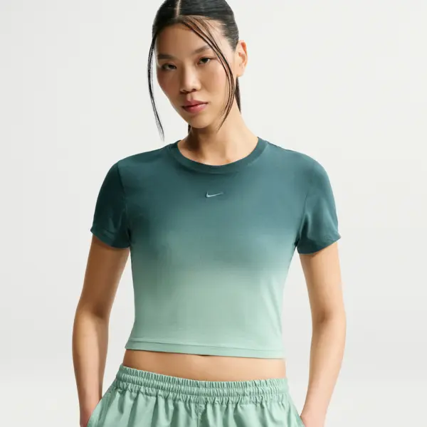 Nike Sportswear Chill Knit Slim Cropped T-shirt - Grey