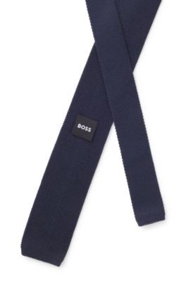 BOSS Jacquard-patterned Wool Neck Tie