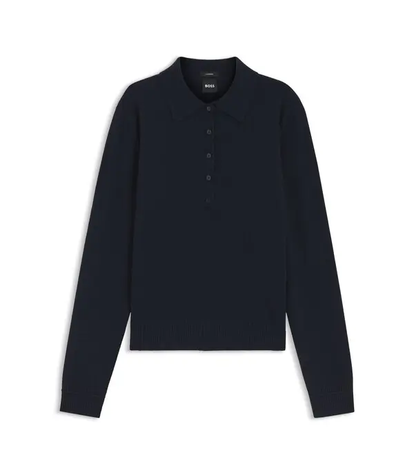 BOSS Pure Cashmere Polo Sweater