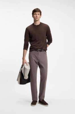BOSS Merino Wool Sweater In Regular Fit