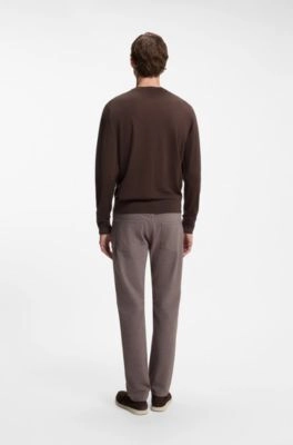 BOSS Merino Wool Sweater In Regular Fit