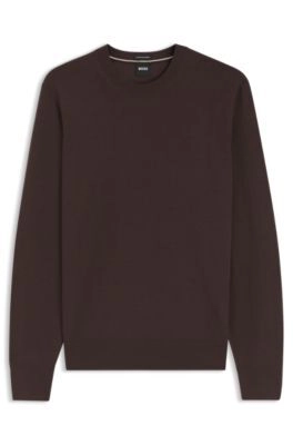 BOSS Merino Wool Sweater In Regular Fit