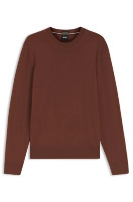 BOSS Merino Wool Sweater In Regular Fit